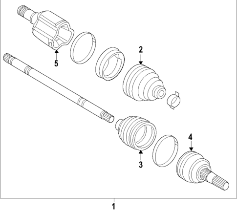 Front Axle for 2018 Chevrolet Traverse | Auto Parts Express