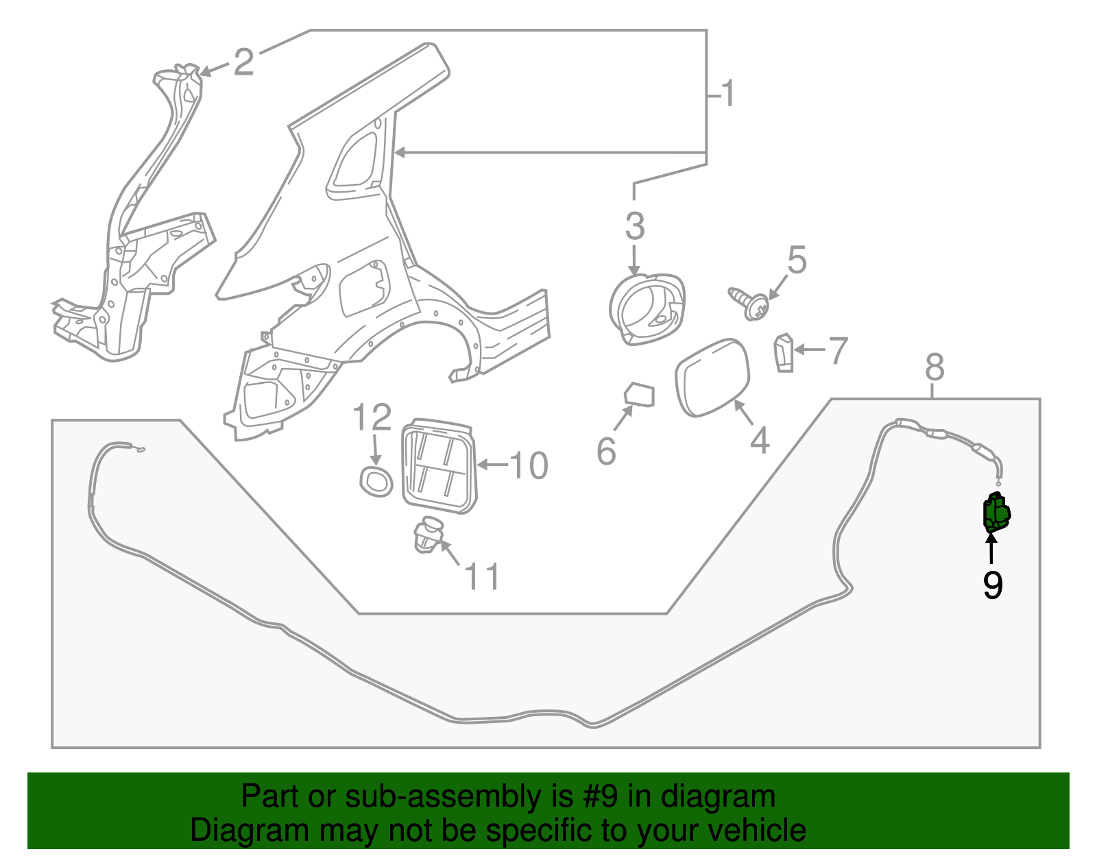 78827-1VA0A - Lock 2017-2019 Nissan | Nissan Parts & Accessories Online