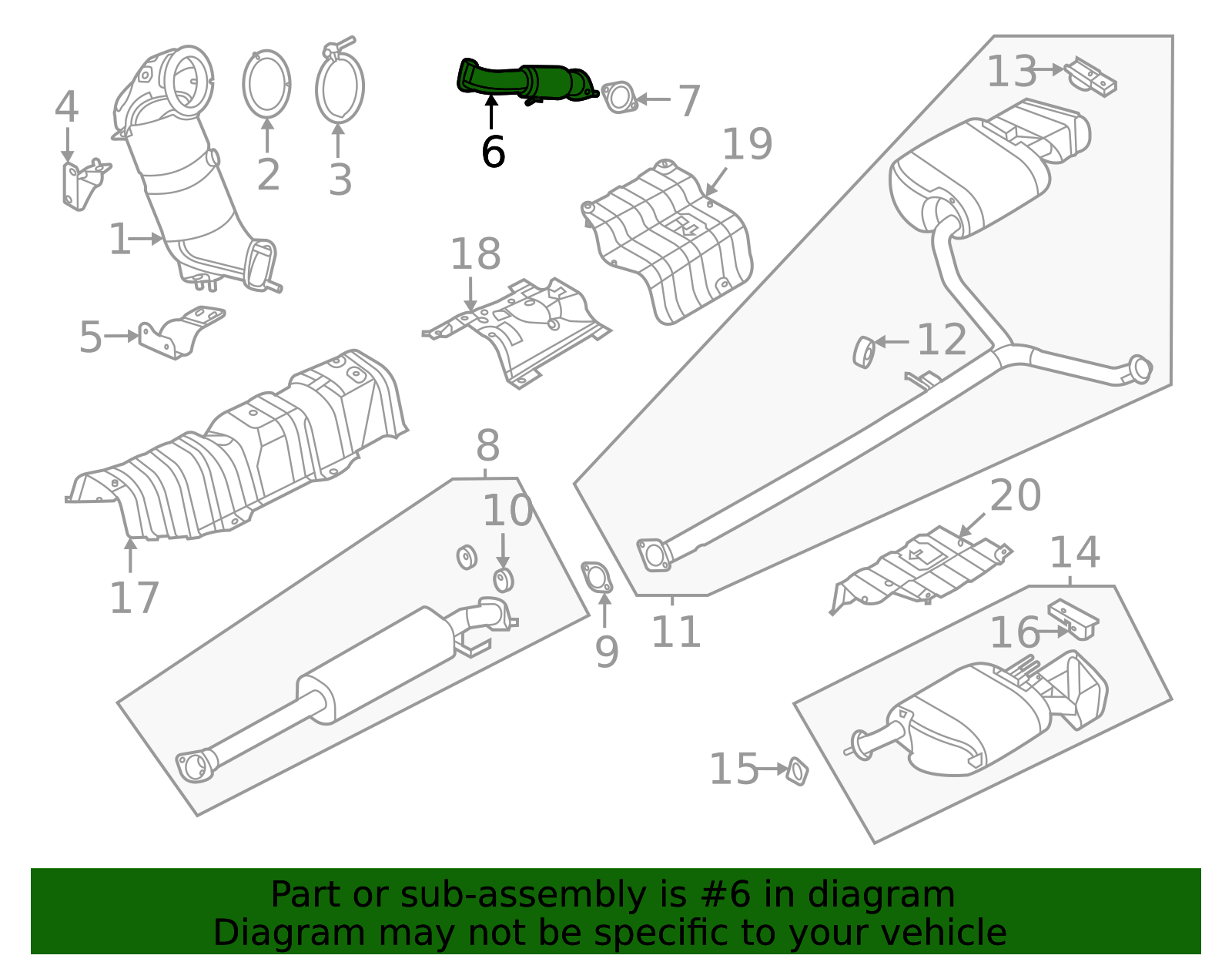 2021-2022 Hyundai Sonata Front Pipe 28610-L0900 | World Hyundai Parts