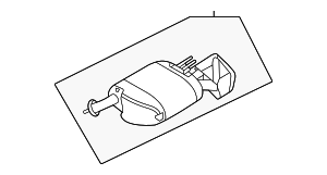 Hyundai - 28710-L1000 - Exhaust Muffler - 2021-2023 Hyundai Sonata ...