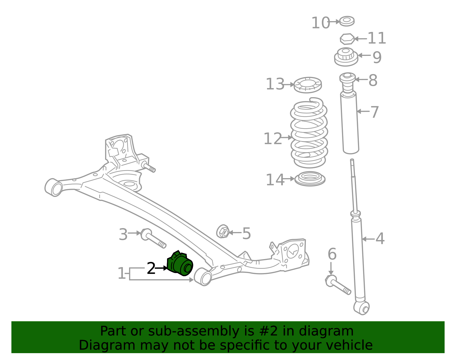 Axle Beam Bushing 48725-0D110 | OEM Parts Online