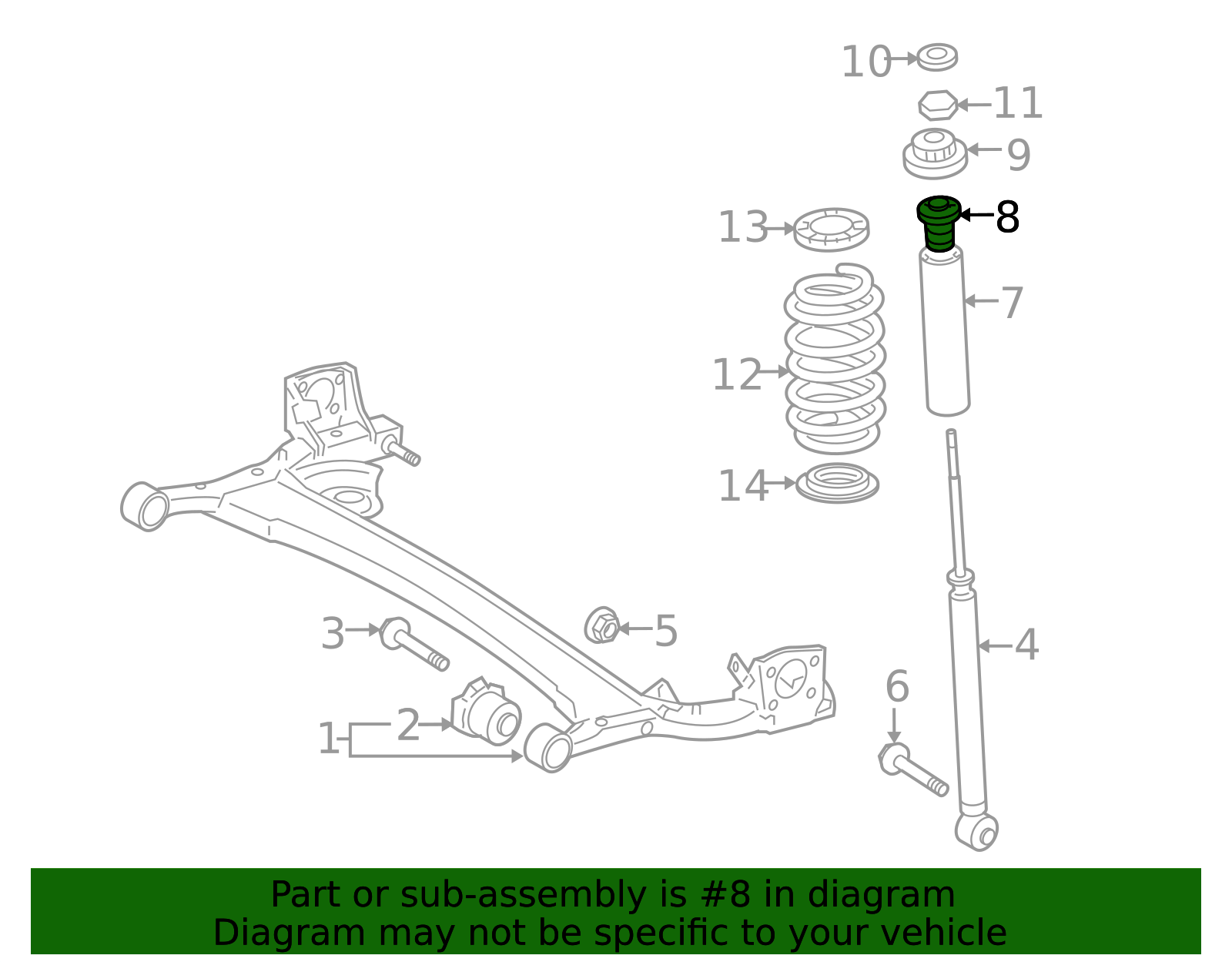 48752-52010 - Shock Absorber Bellows Clamp - 2007-2018 Toyota | Nucar ...