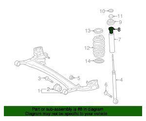 48752-52010 - Shock Absorber Bellows Clamp - 2007-2018 Toyota | Nucar ...