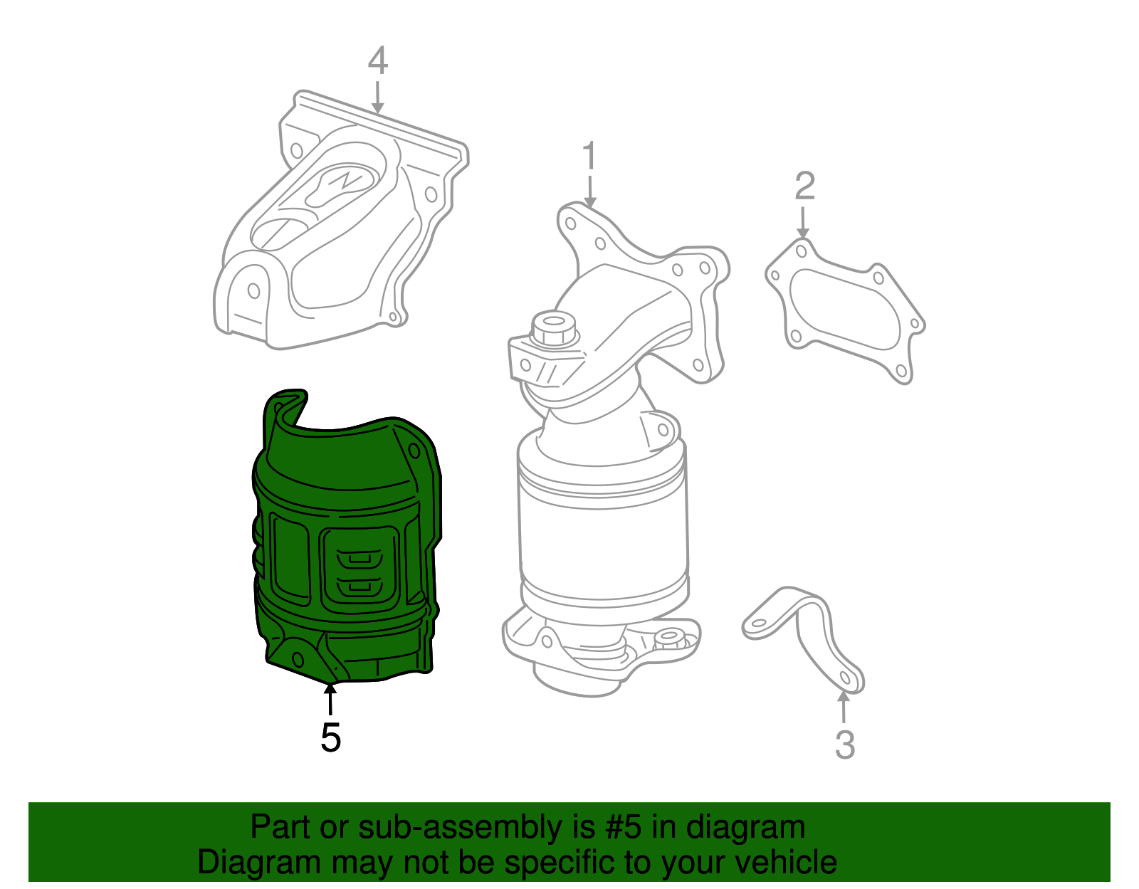 18121-R5A-A00 - Converter Shield 2012-2014 Honda CR-V | Honda Parts Online