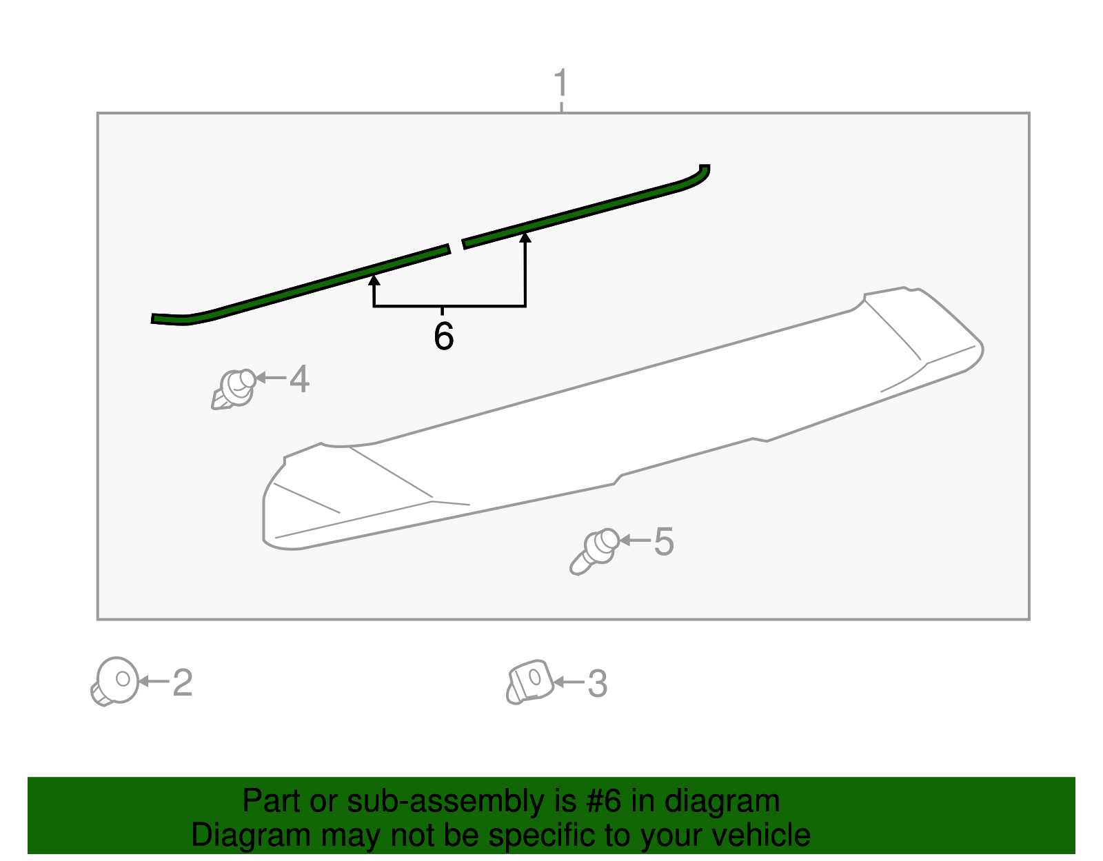 76872-47020 - Spoiler Assembly Protector - 2012-2017 Toyota Prius V ...