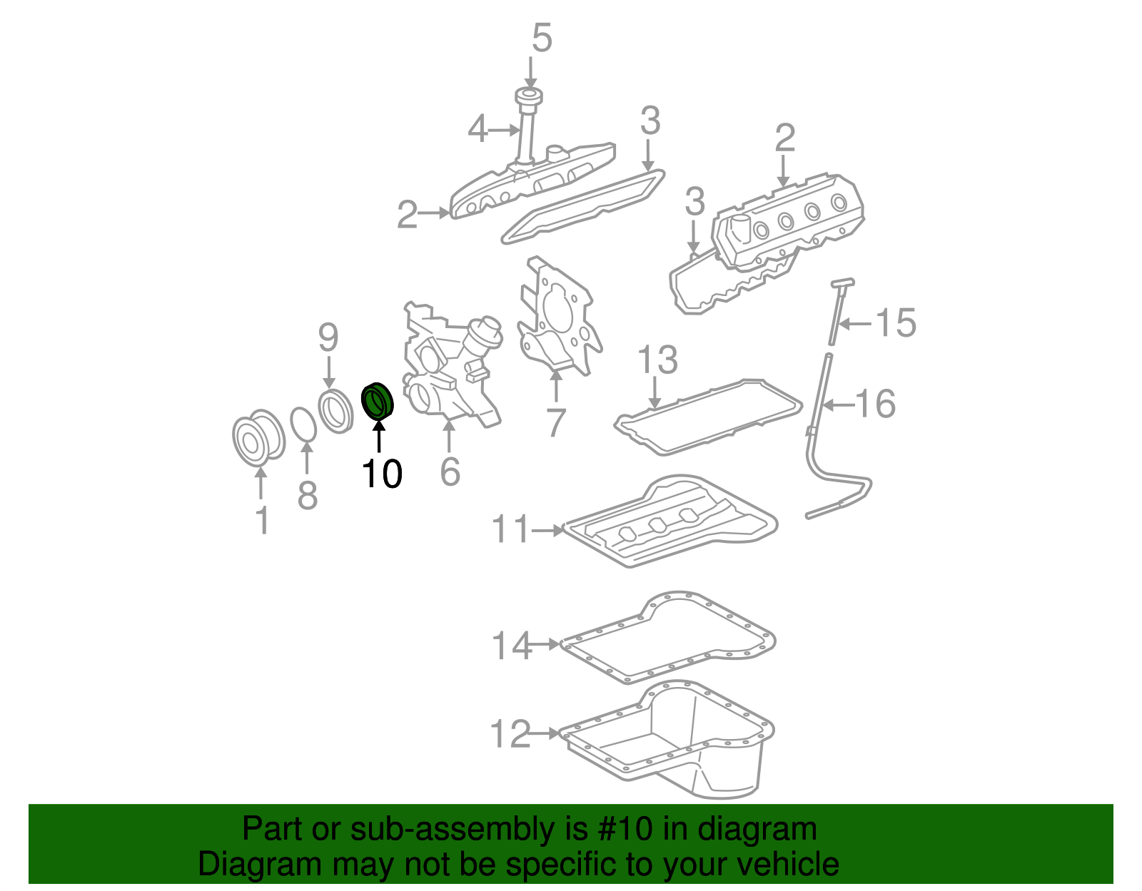 5C3Z-6608-B - Engine Oil Pump 2005-2007 Ford | Ford Parts Direct