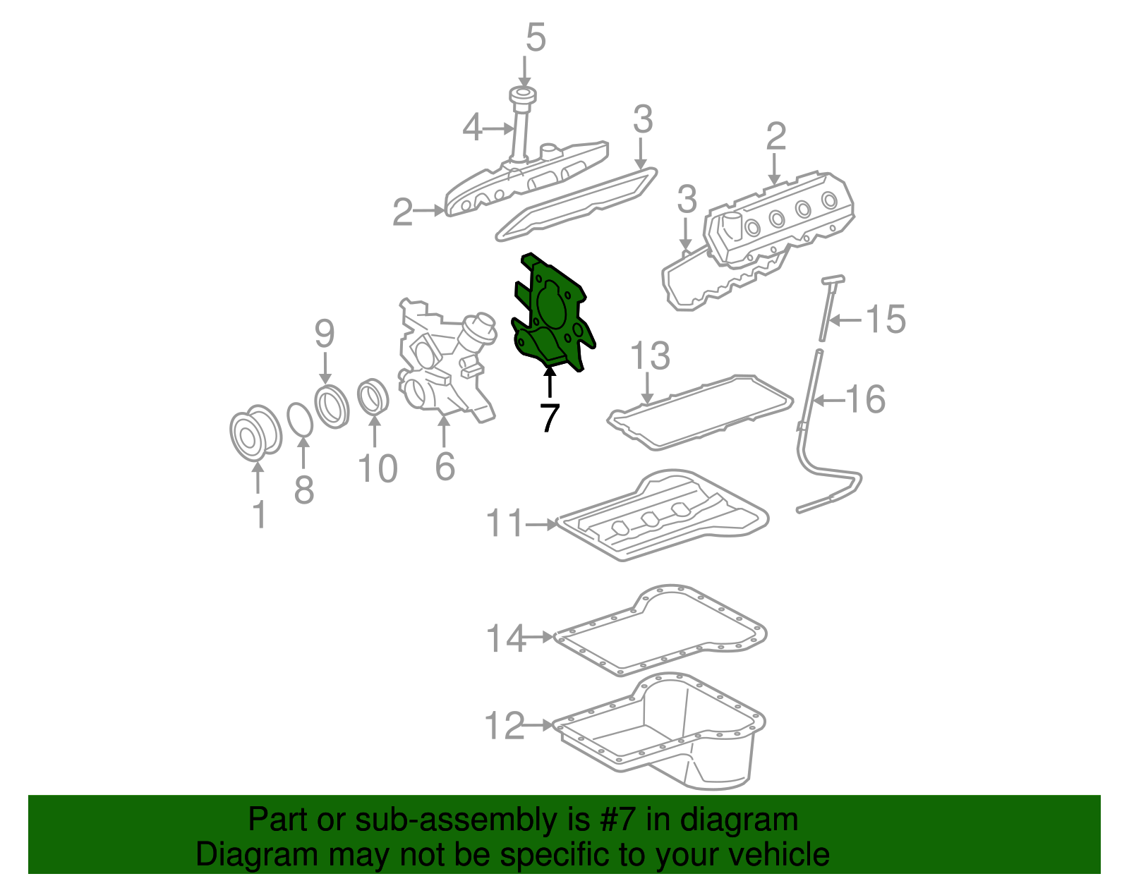 3C3Z-6020-CA - Engine Timing Cover Gasket 2003-2010 Ford | Ford Parts ...