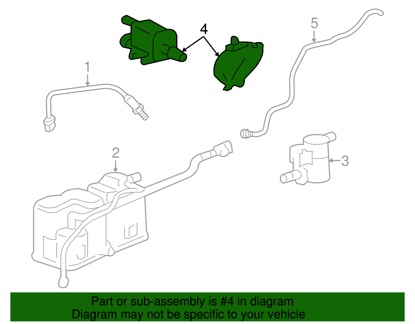 13575701 - 2004-2012 GM - Vapor Canister Vent Solenoid | Partners Chevy