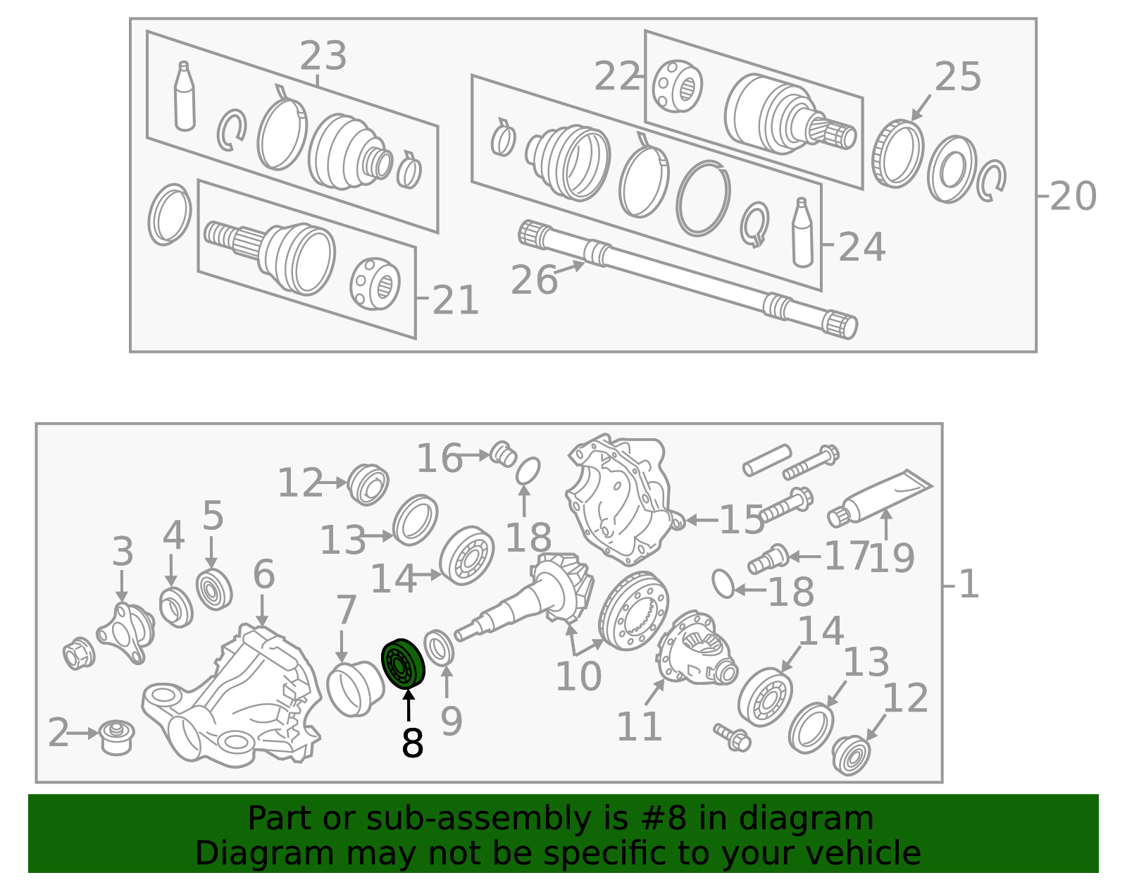 38120-4GD0A - High-Quality Differential Pinion Bearing for 2014-2024 ...