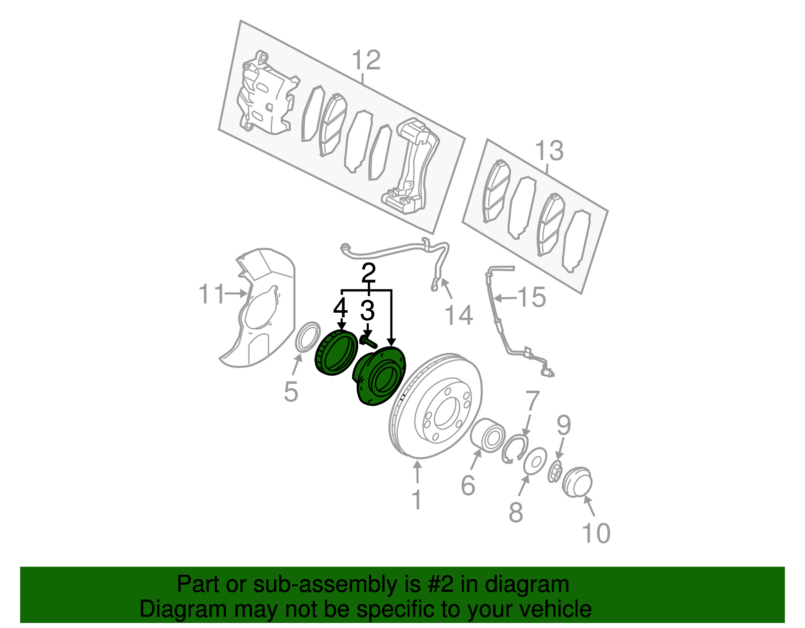50300-3E201 - Hub Assembly 2006-2009 Kia Sorento | Kia.Parts Store