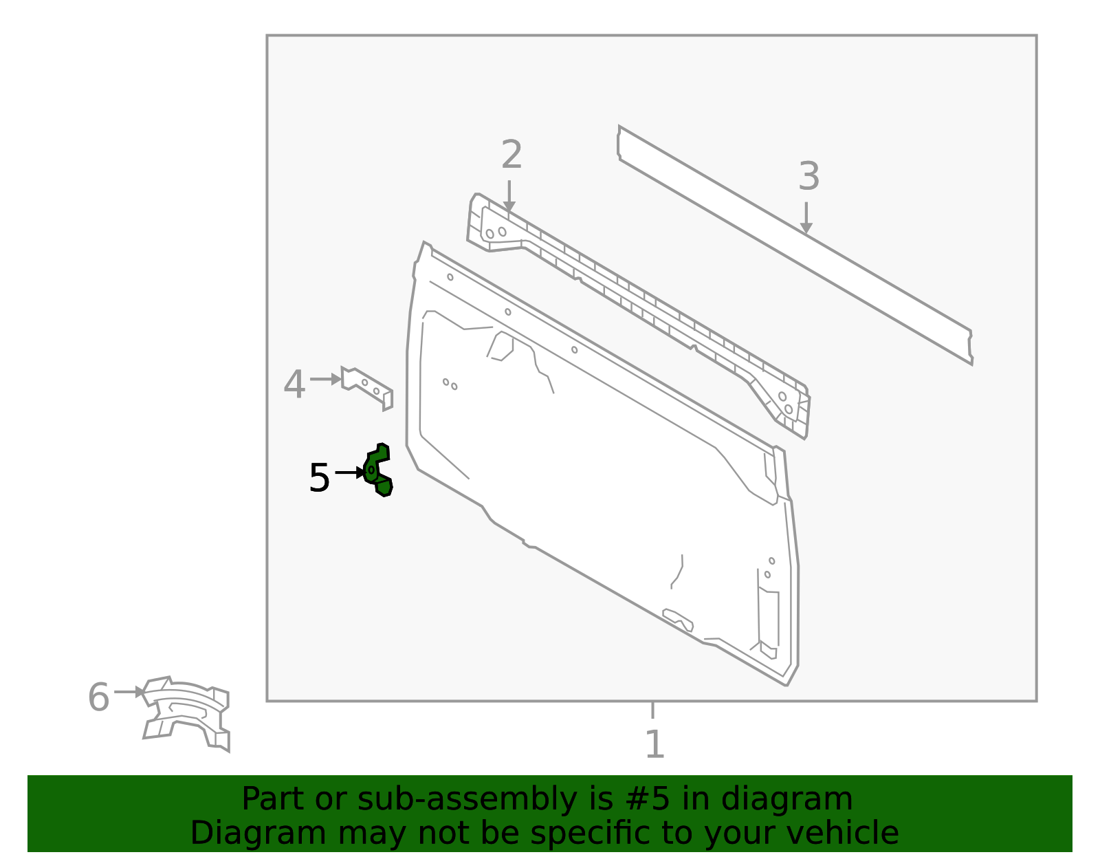 64173-0C010 - Panel Reinforced Mount Bracket 2007-2013 Toyota Tundra ...