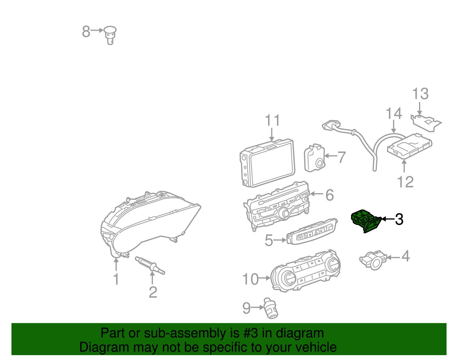 2017-2019 Infiniti QX30 Prk Brake Switch 25175-HG00A | Infiniti of ...