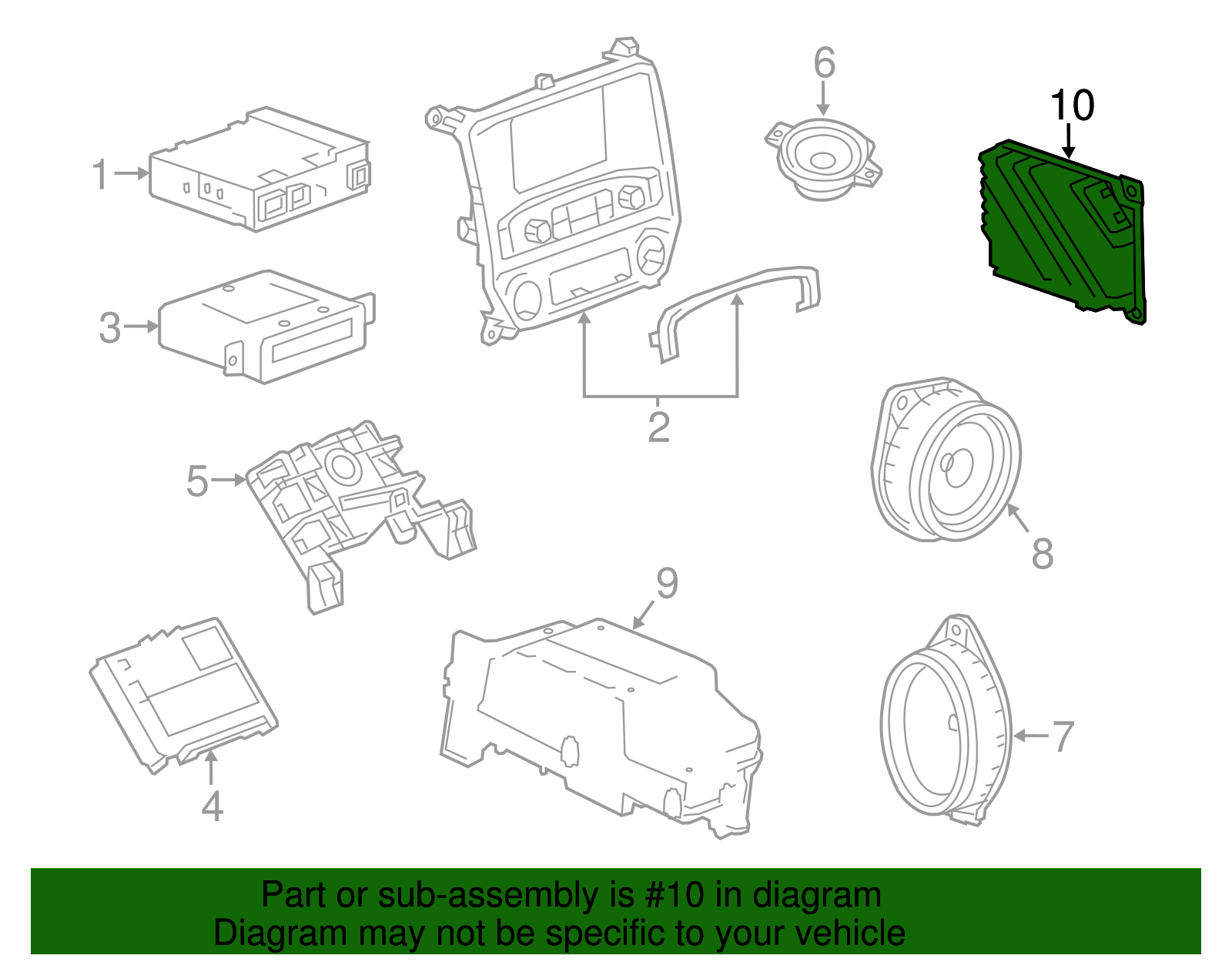 84832890 - 2014-2020 GM - Radio Speaker Amplifier | Partners Chevy