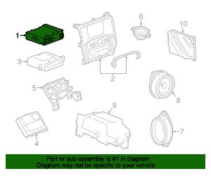 2018-2020 GM Radio Control Unit 84361174 | Courtesy Parts