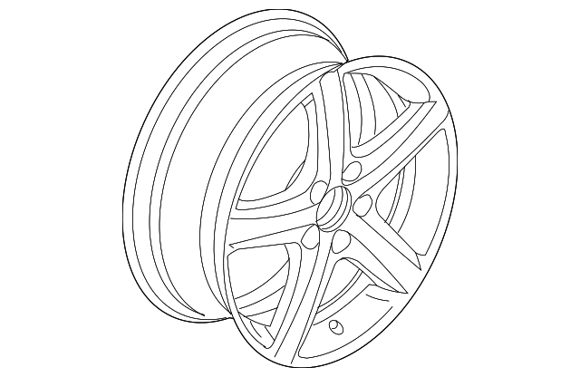 1K0-601-025-AE-88Z - Volkswagen Wheel, Alloy 2007-2010 Volkswagen ...