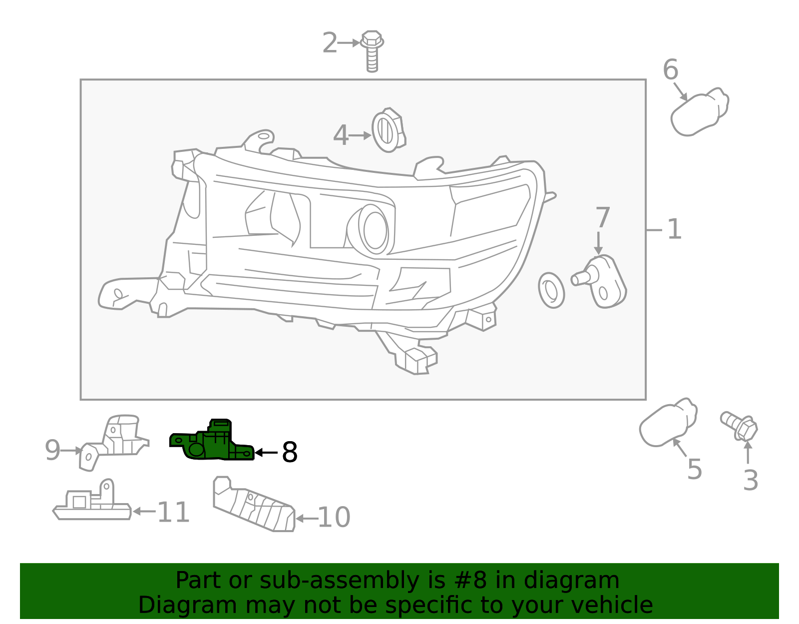 81193-60170 - High-Quality Headlight Bracket for 2016-2021 Toyota Land ...