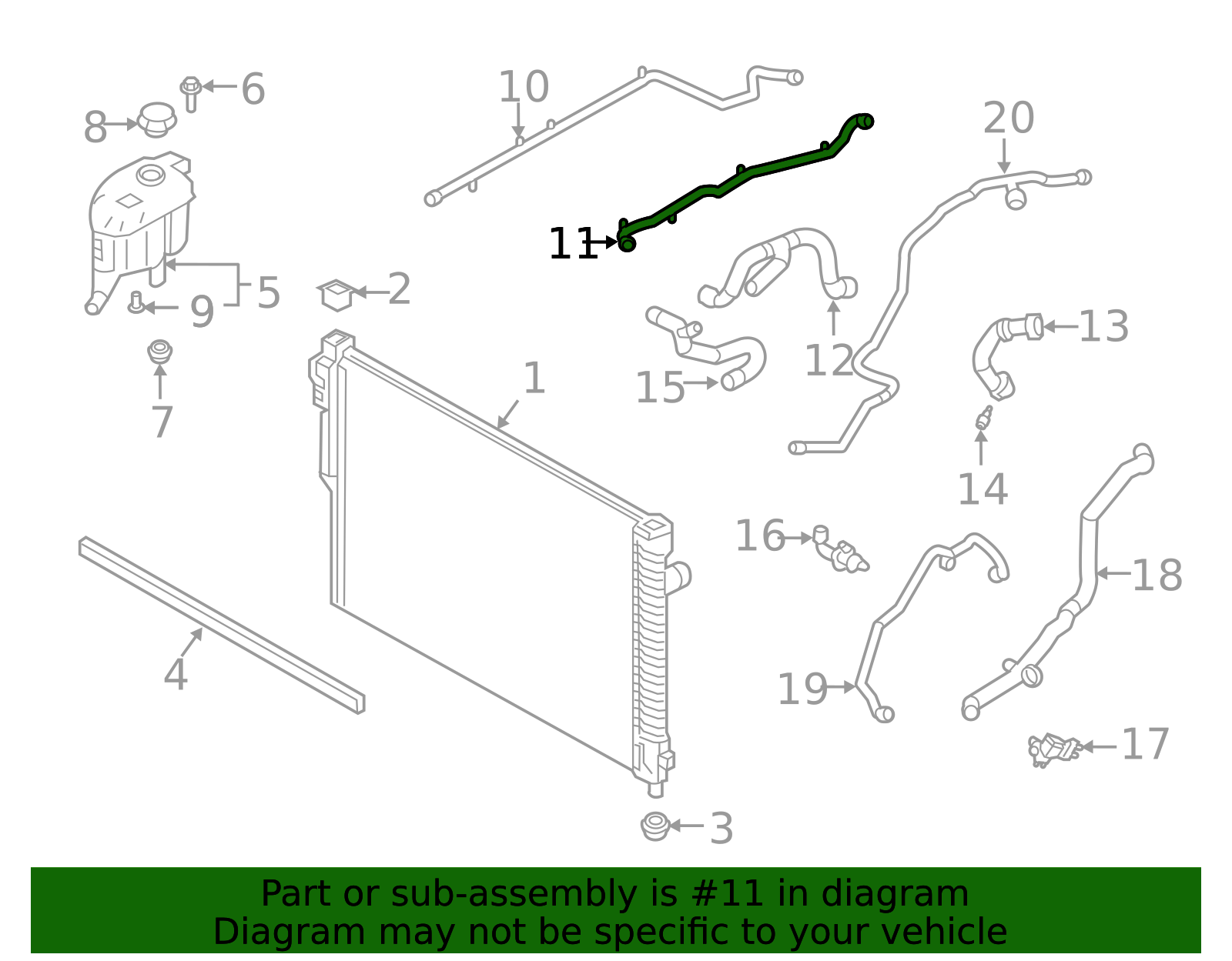 2020-2023 Land Rover Overflow Hose LR163785 | OEM Parts Online