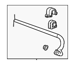 2014-2020 Chevrolet Sonic Front Suspension Stabilizer Bar 42362798 GM ...