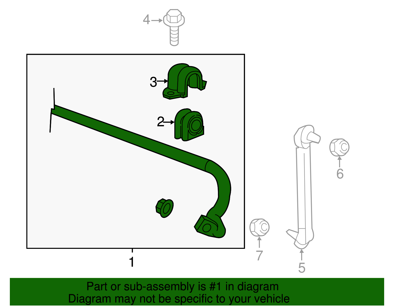 2014-2020 Chevrolet Sonic Front Suspension Stabilizer Bar 42362798 GM ...