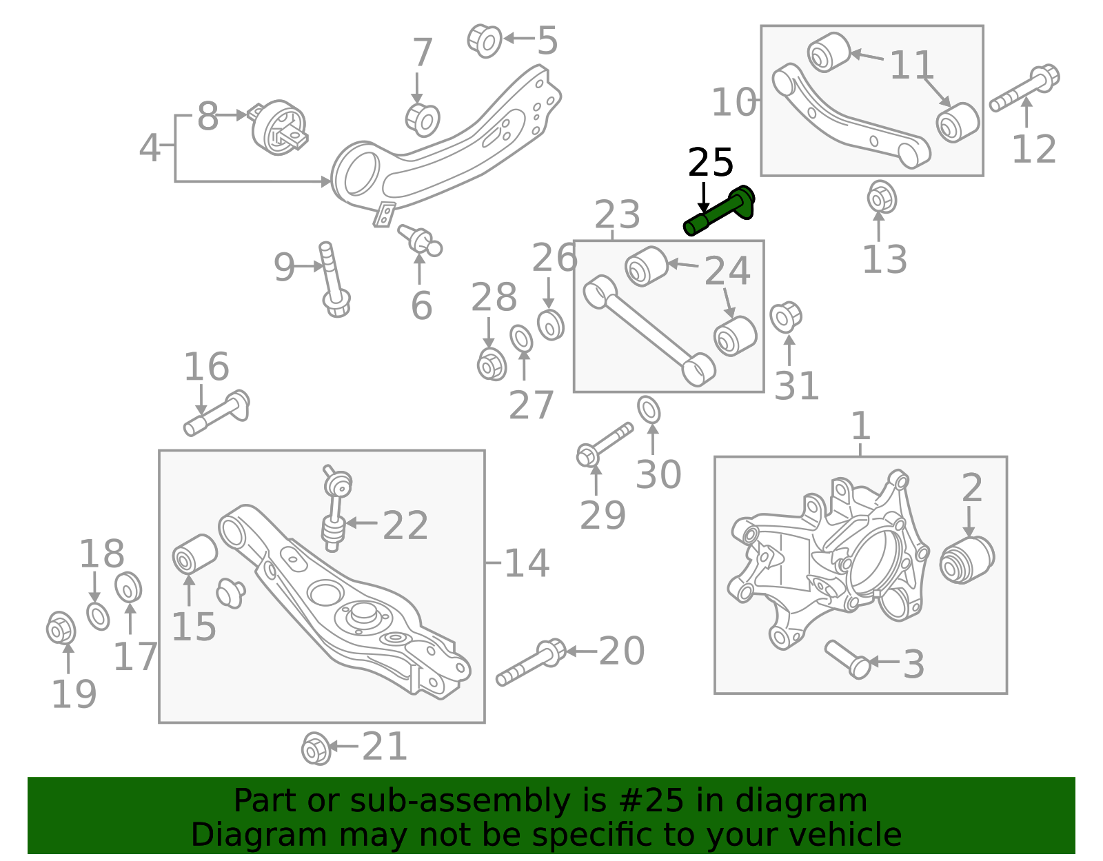 55260-2P300 - Lateral Arm Adjust Bolt 2016-2025 Kia Sorento | Kia.Parts ...