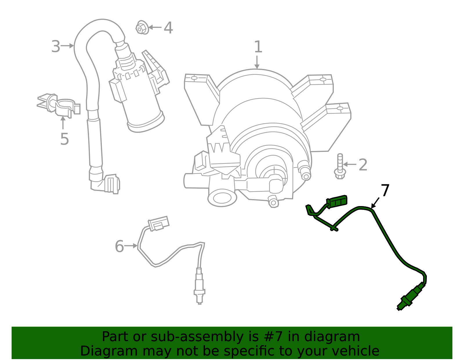 Genuine Toyota Oxygen Sensor part# 89465-WAA02 for 2020-2025 Toyota GR ...