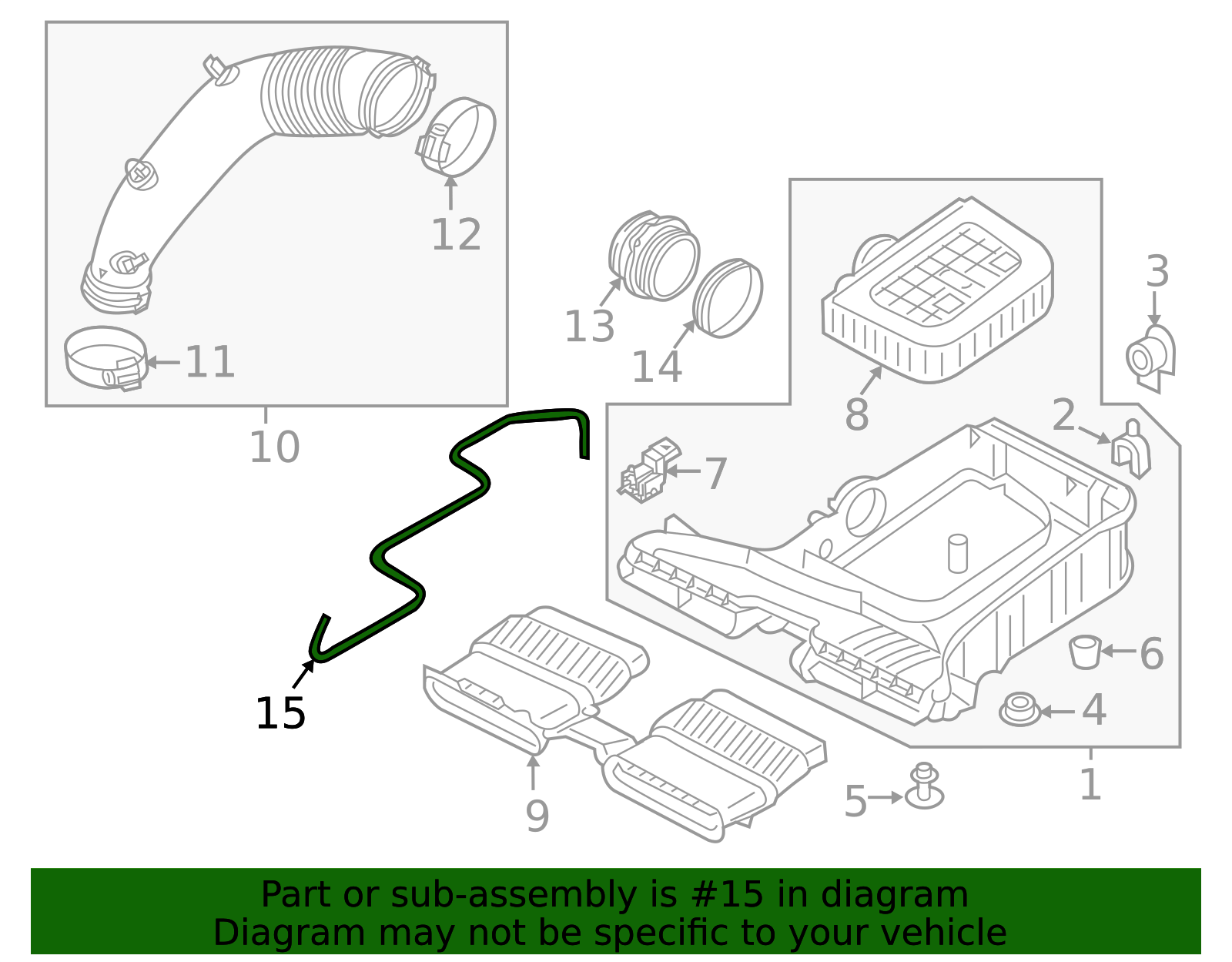 2017-2025 Audi Q7 Vacuum Hose 4M0-133-778 | TascaParts.com