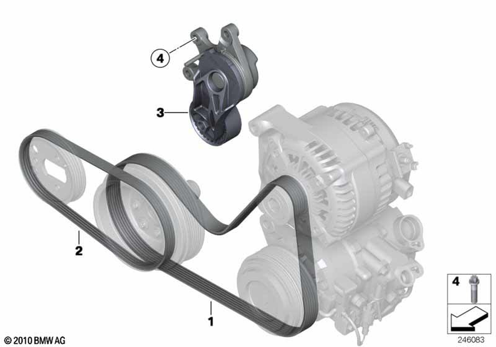 11287618848 - BMW Ribbed V-Belt 2010-2019 BMW | Retail Performance Auto ...