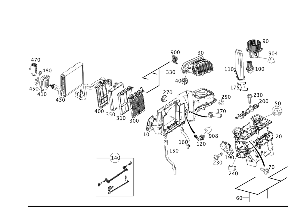 2007-2021 Mercedes-Benz Housing 204-830-18-03-39 | MB OEM Parts