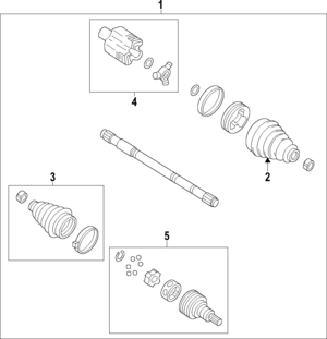 84227478 - 2016-2019 Chevrolet Malibu - Front Wheel Drive Shaft ...