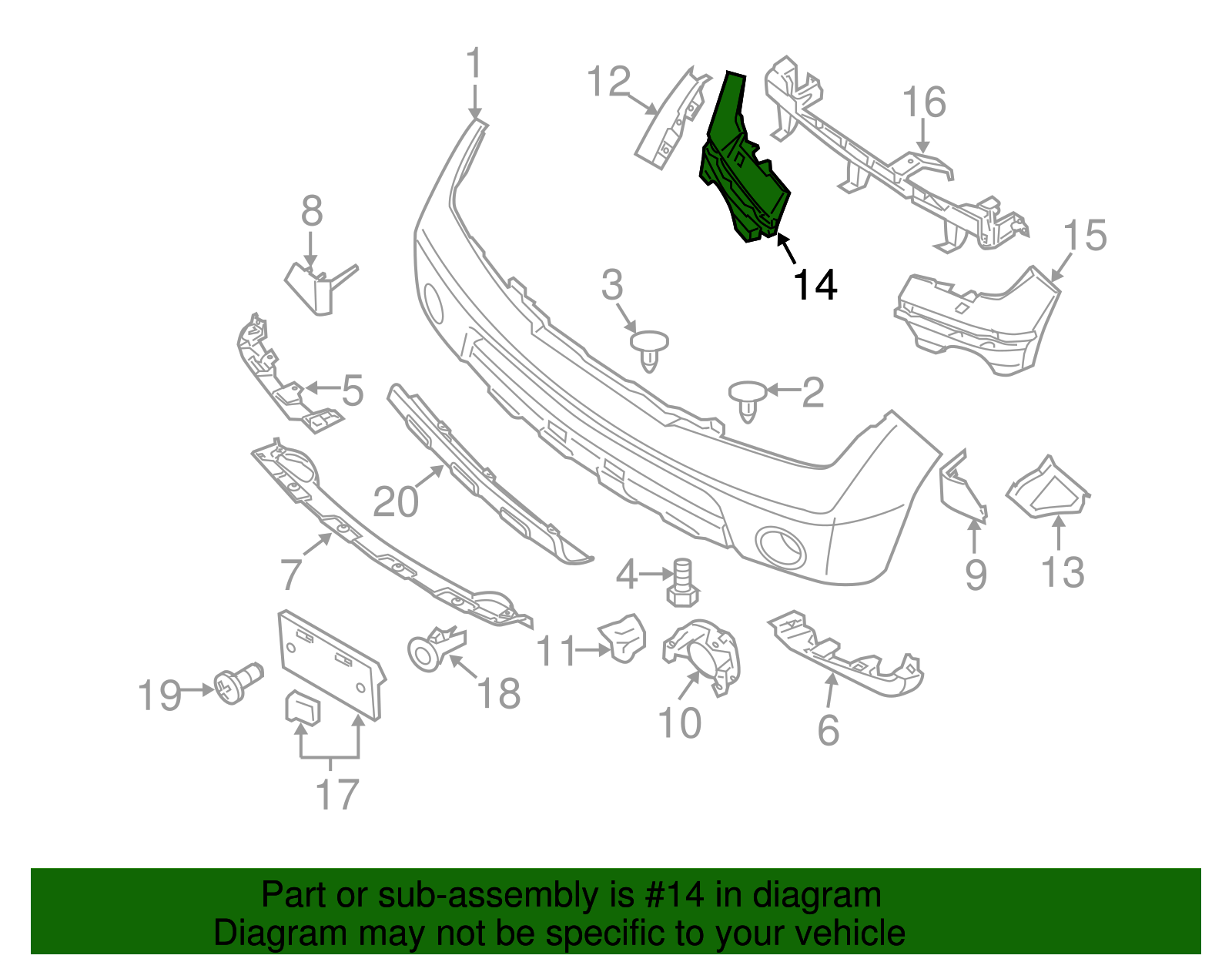 2008-2012 Nissan Pathfinder Reinforced Bracket 62222-ZS01A | Melloy ...