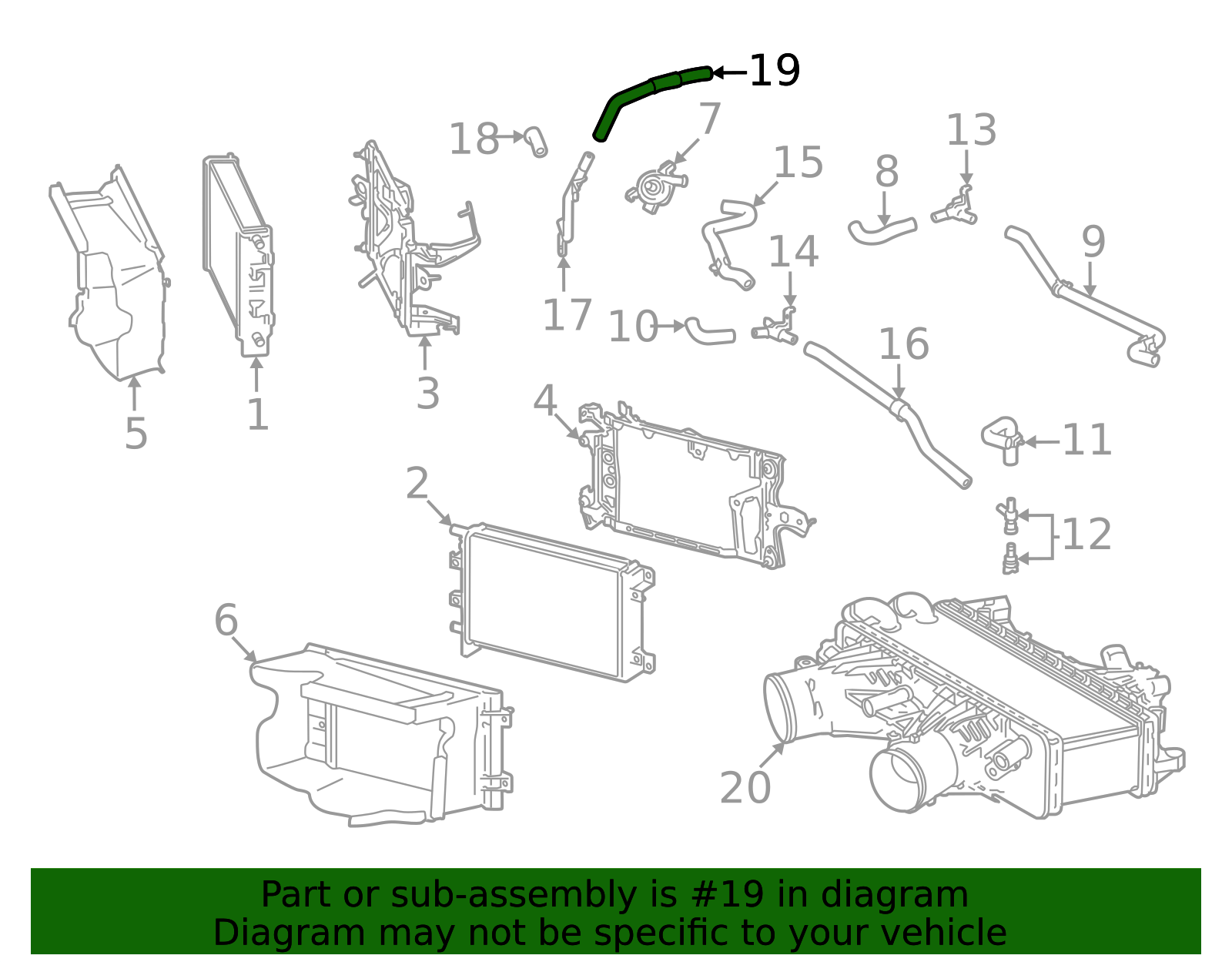 16261-70170 - High-Quality Radiator Coolant Hose for 2022-2025 Lexus ...