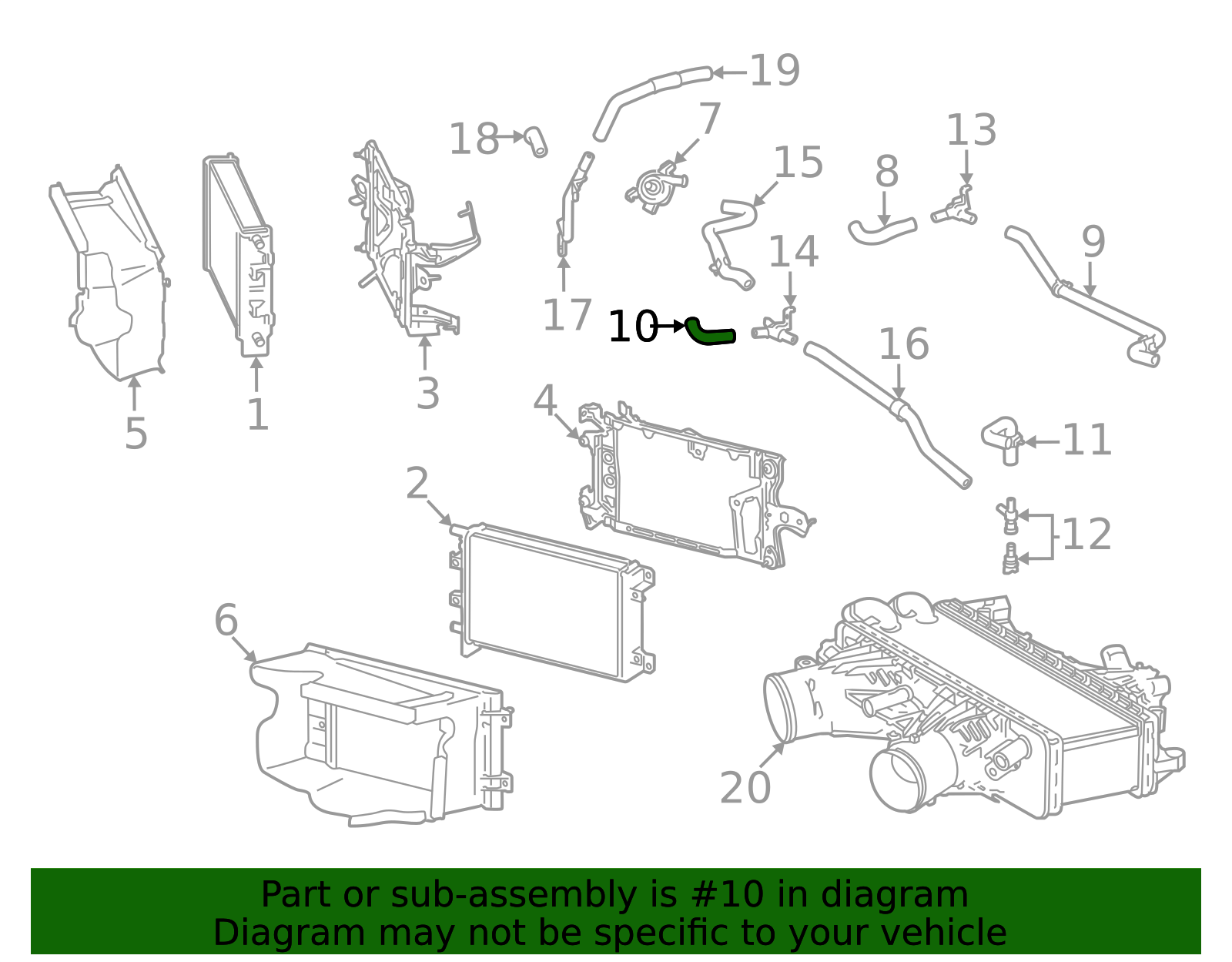 2022-2025 Lexus Radiator Coolant Hose 16283-70081 | OEM Parts Online