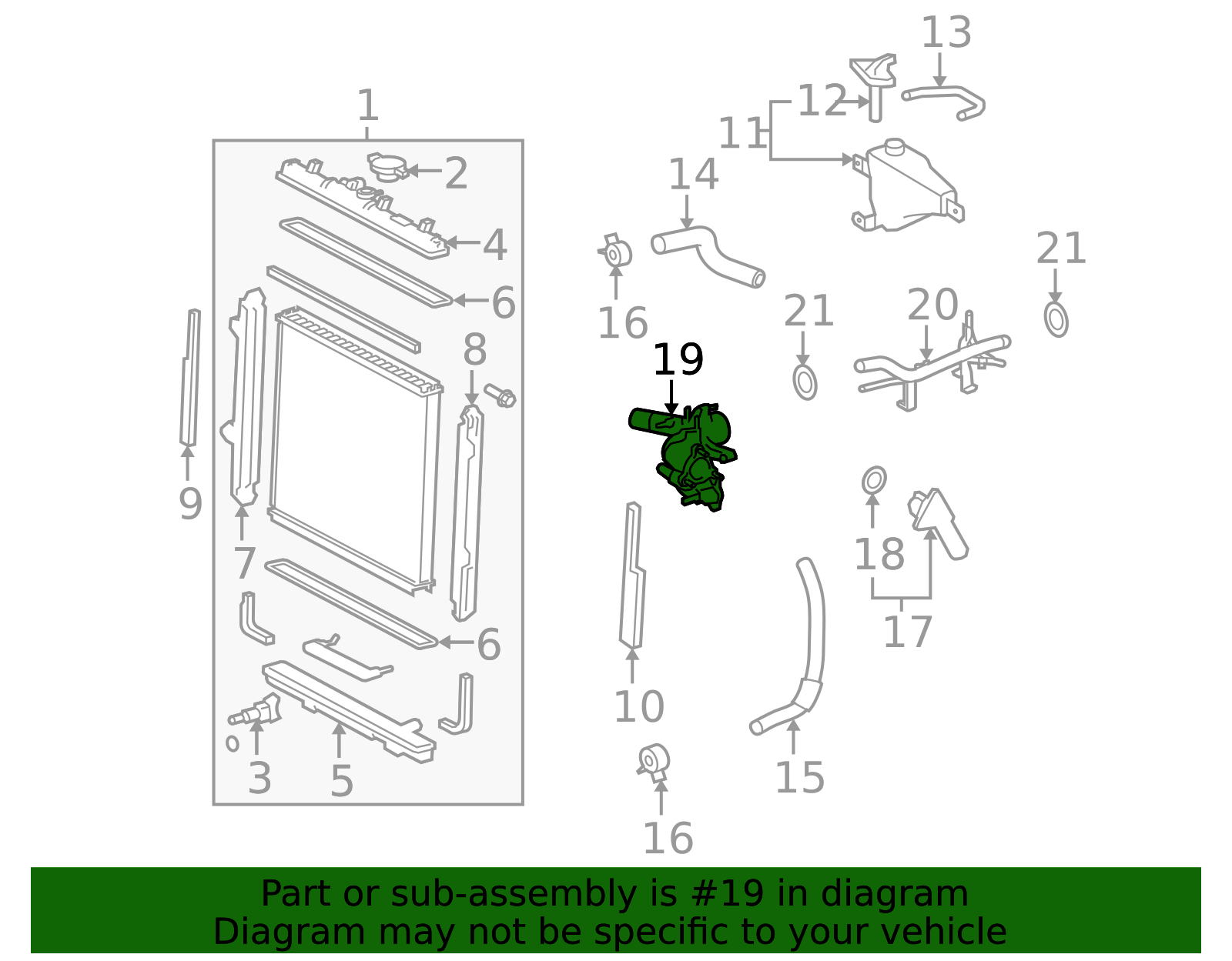 2004-2024 Toyota Housing, Water Inlet 16323-0P020 | OEM Parts Online