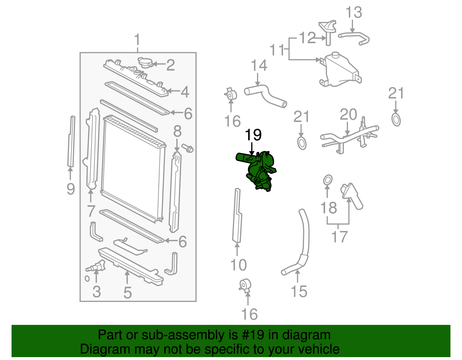 2004-2024 Toyota Housing, Water Inlet 16323-0P020 | OEM Parts Online