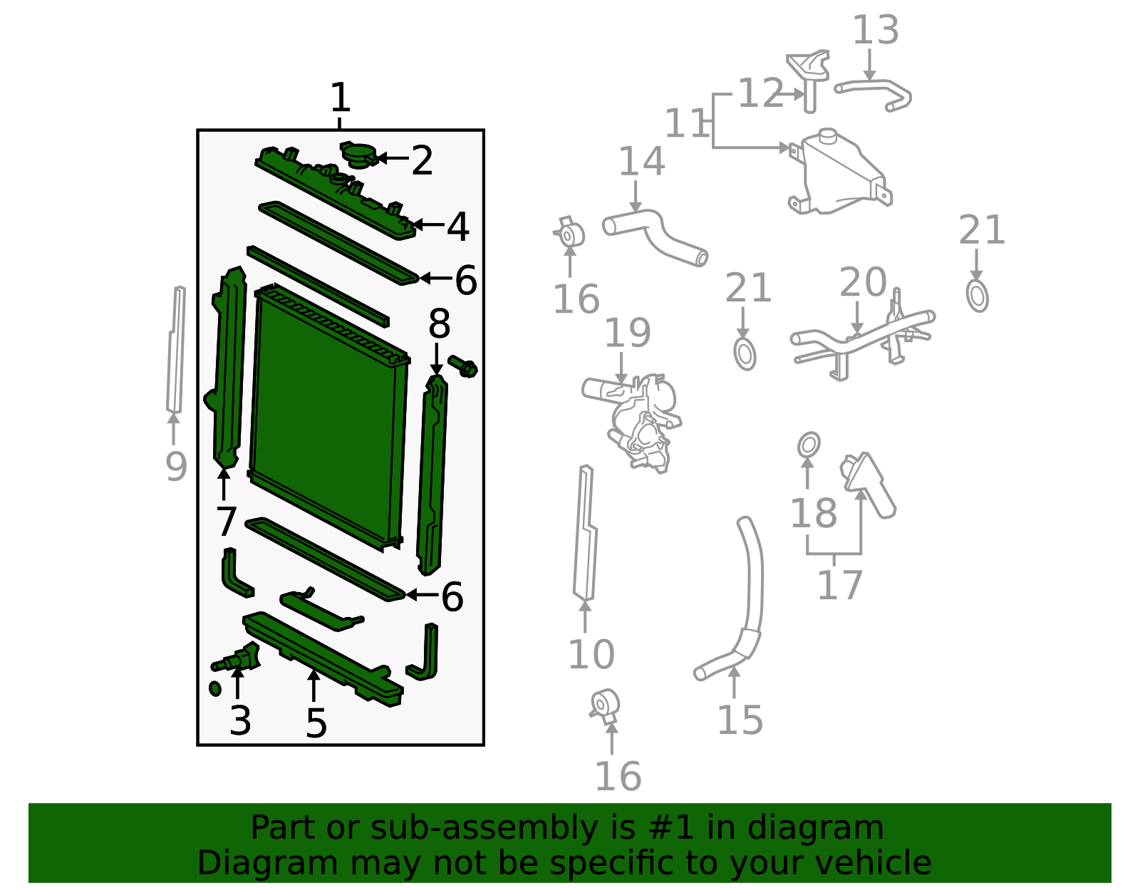 2010-2024 Toyota 4Runner Radiator Assembly 16400-31B70 | Toyota Parts ...