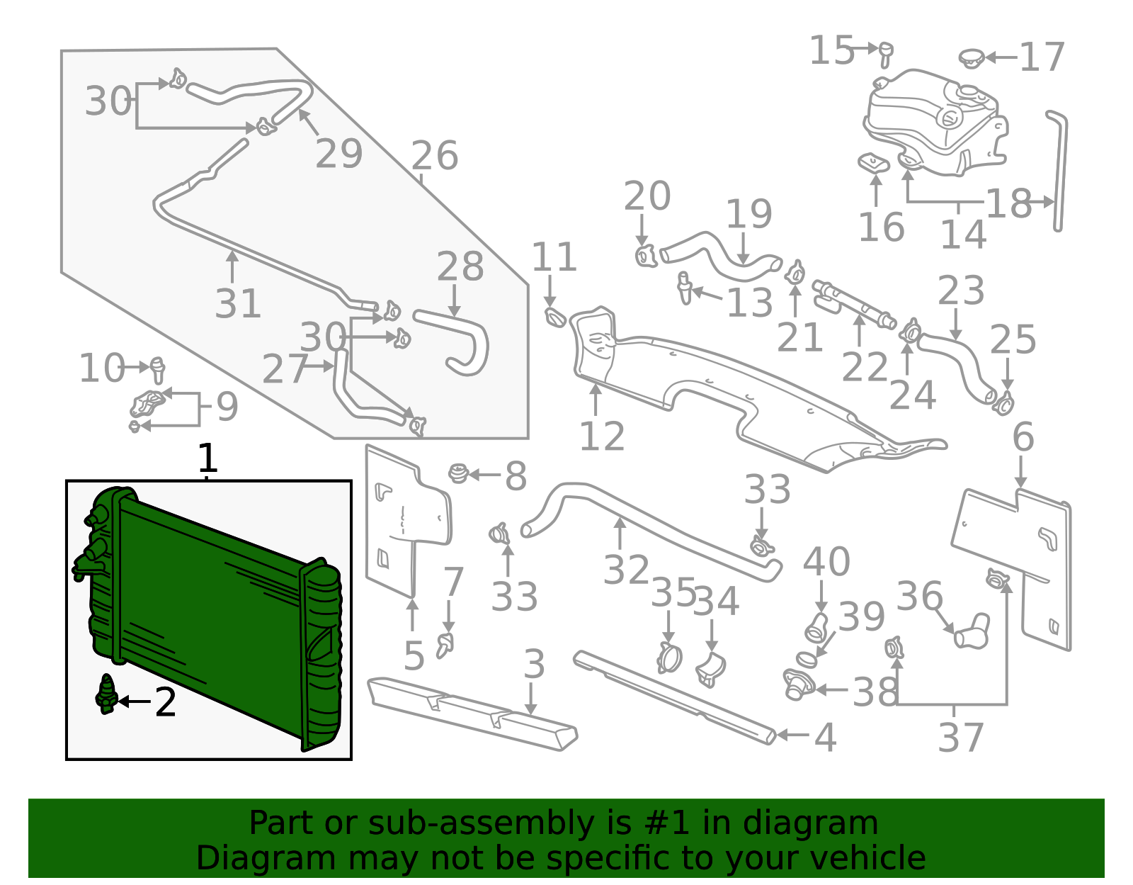 89018715 - Radiator 2001-2005 GM | GM Parts Center
