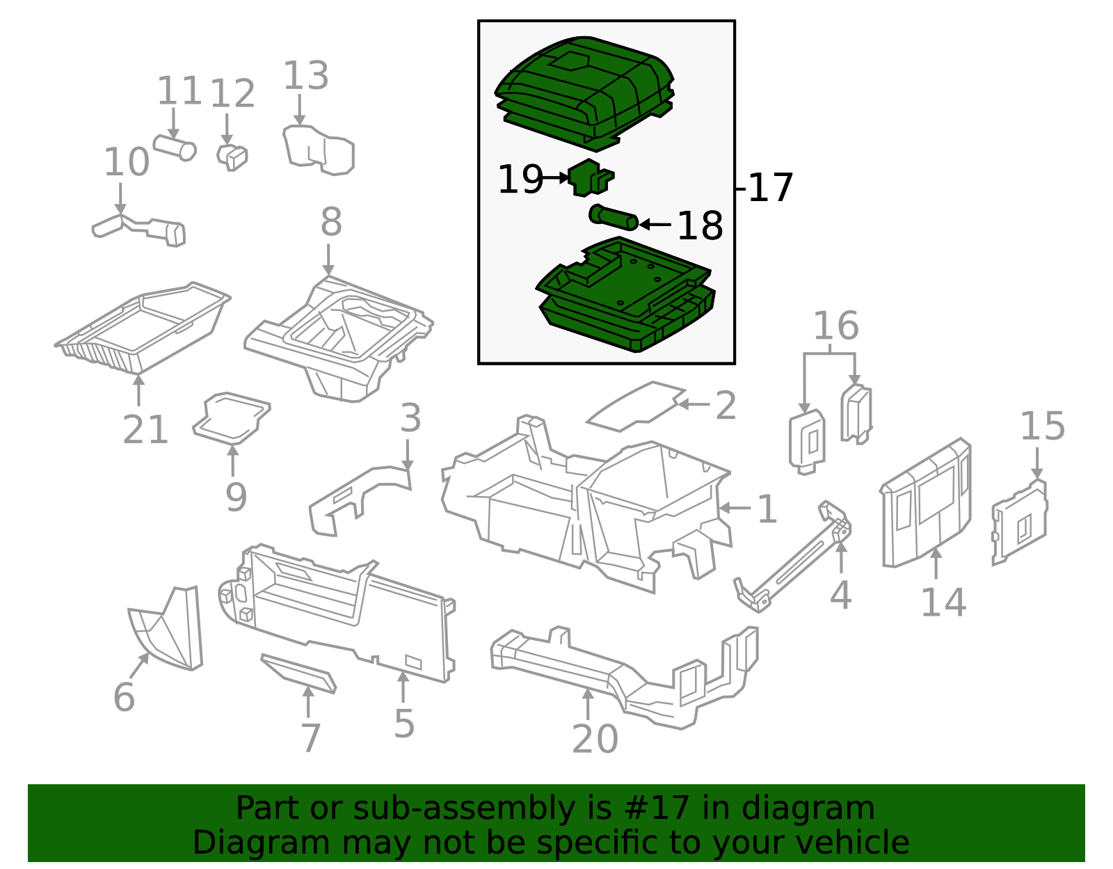 6VR96LU7AB - Console Armrest | Mopar Parts Canada
