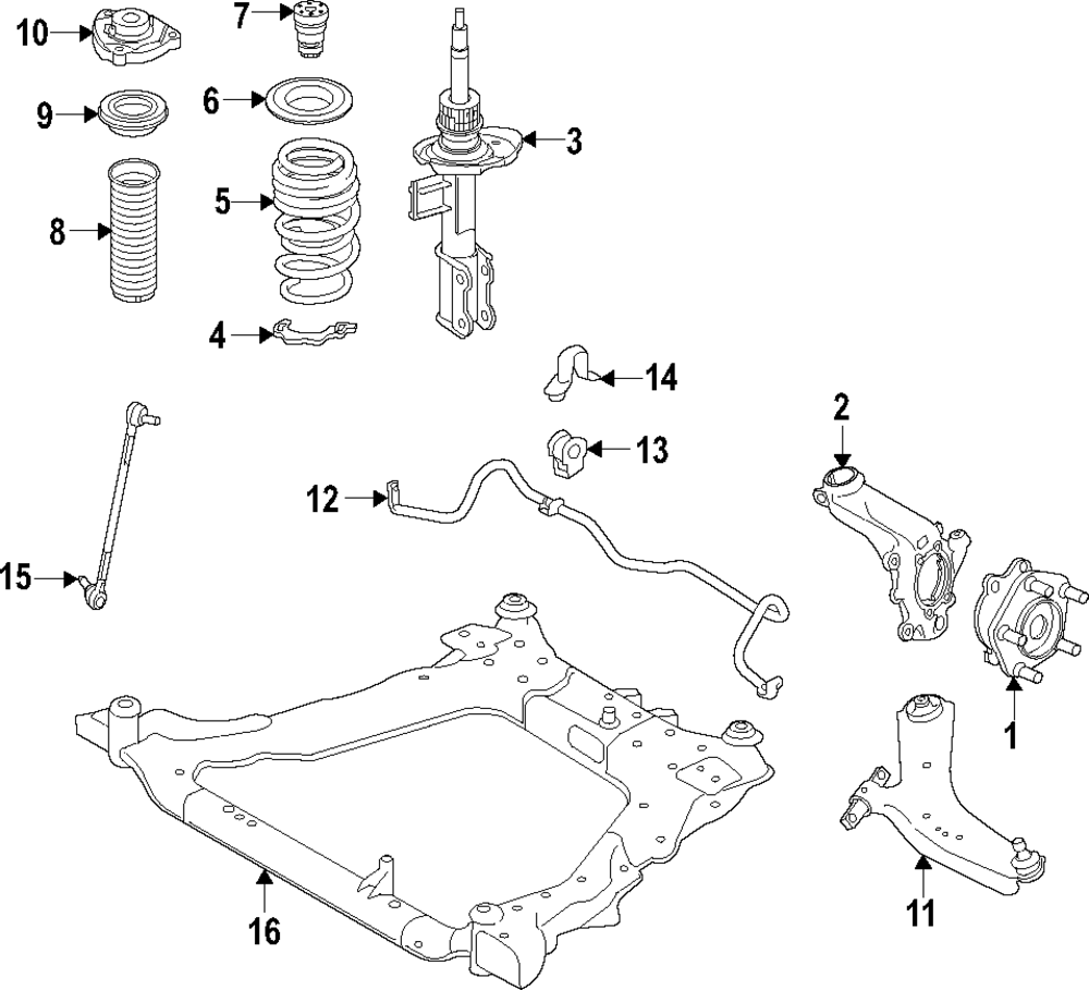 2017-2023 Nissan Lower Control Arm 54500-4BD2A | My Nissan Part