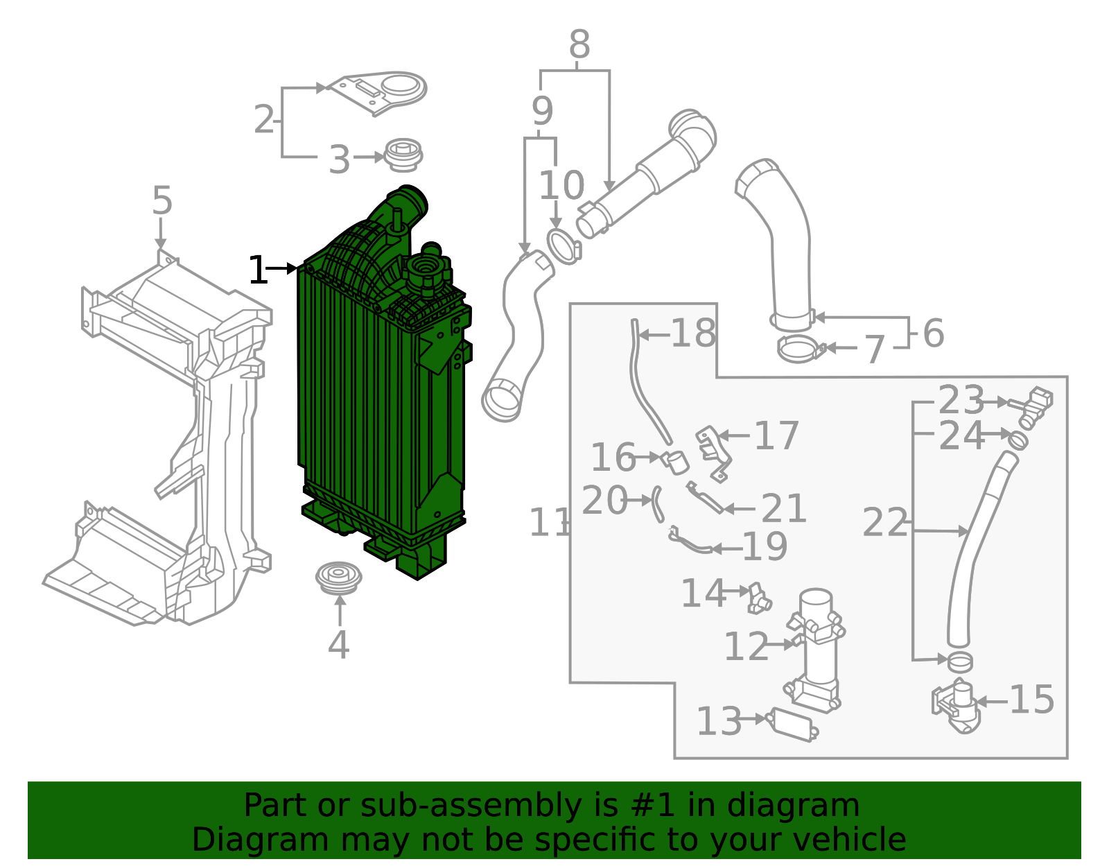 28271-2S310 - Inter-Cooler 2021-2024 Kia Sorento | Kia.Parts Store