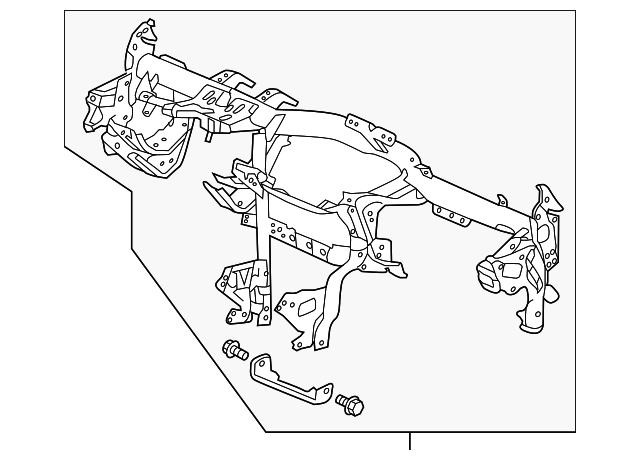 61300-T2A-A00ZZ - Reinforced Beam 2013-2017 Honda Accord | Honda Parts ...