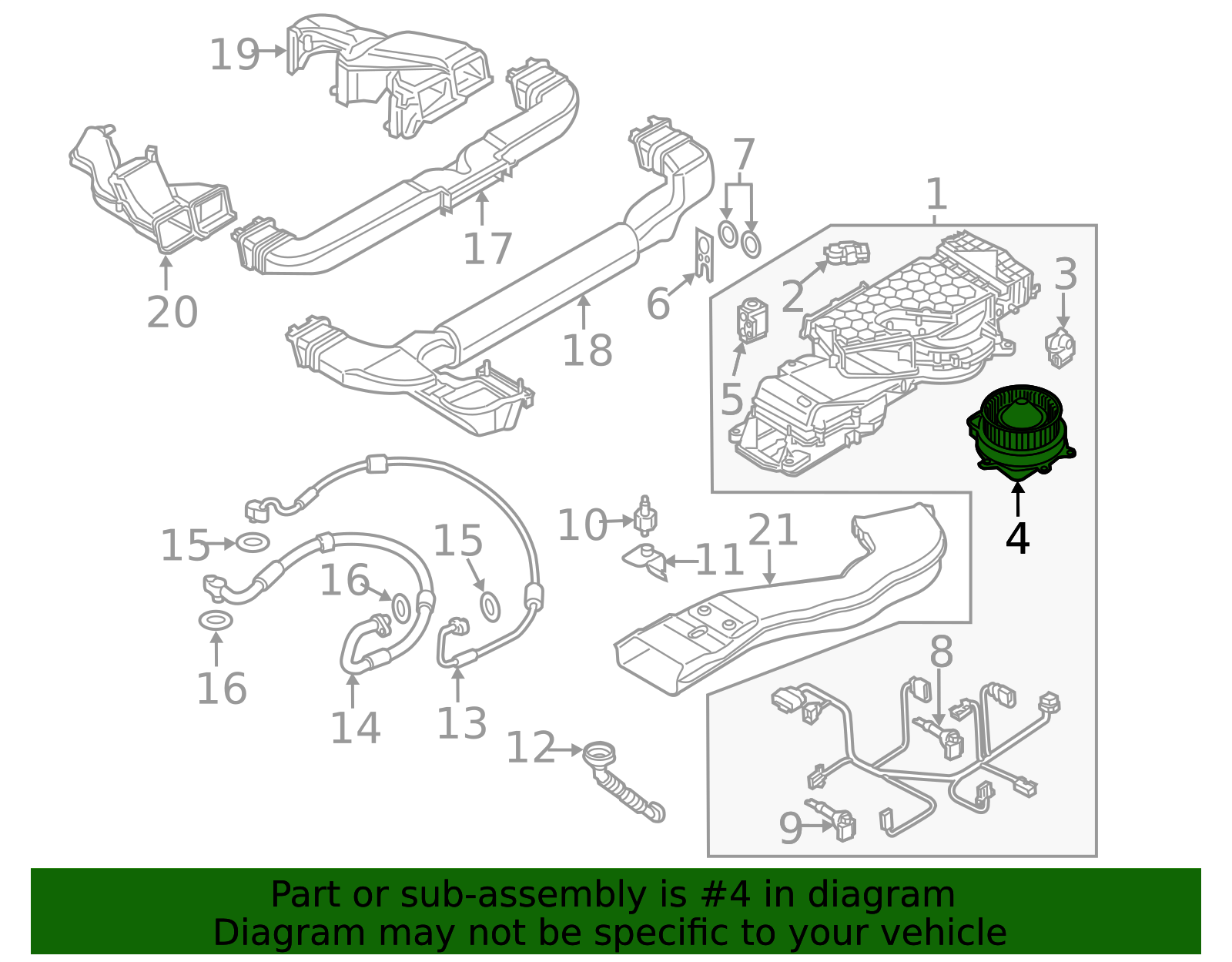 2013-2016 Audi Q5 Blower Motor 8R0-820-021 | OEM Parts Online