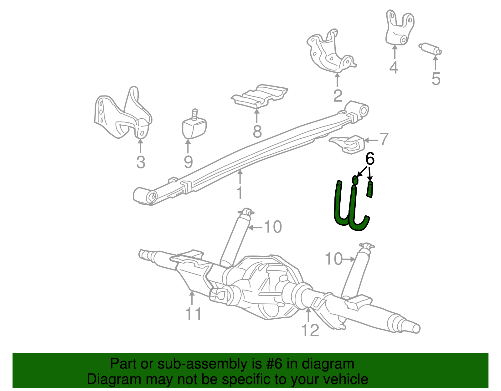 1999-2010 Ford U-Bolt N811667-S436 | Ford OEM Parts Outlet