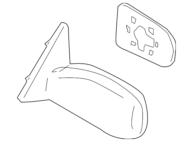 2000-2006 Nissan Sentra Mirror Assembly 96302-5M100 | Boro Nissan Parts