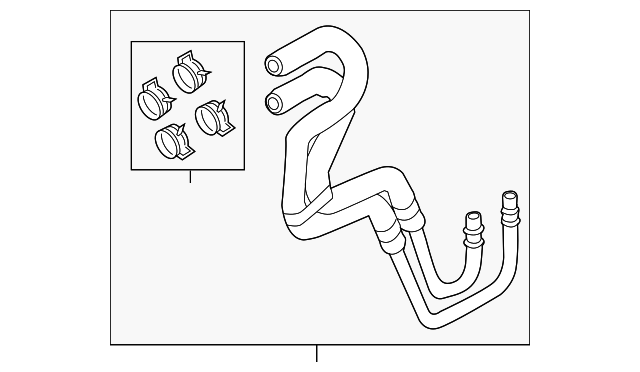 2015-2019 Ford Explorer Automatic Transmission Oil Cooler Hose Assembly ...