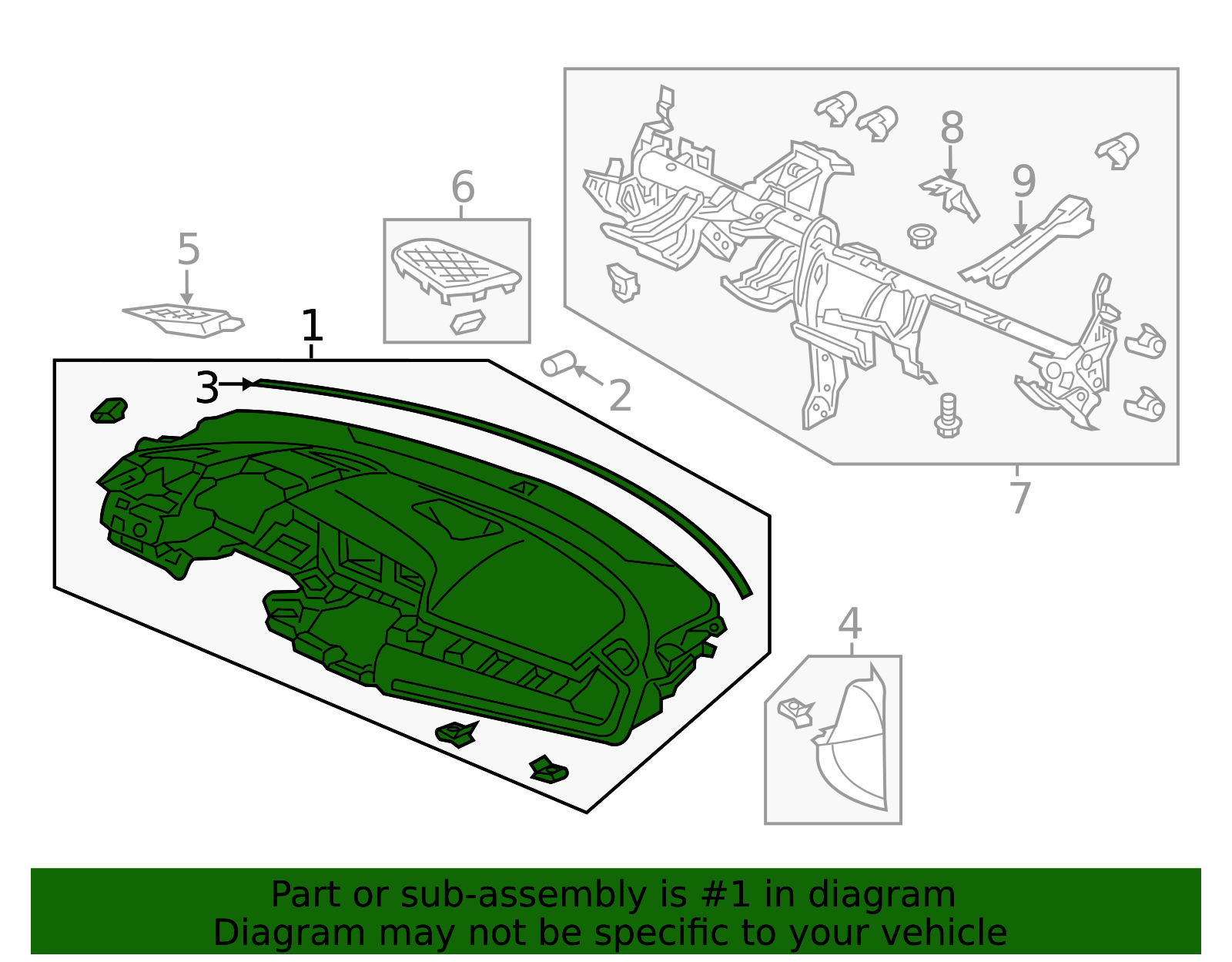 OEM 2016-2021 Honda Civic Instrument Panel 77100-TBA-A00ZA | Honda ...