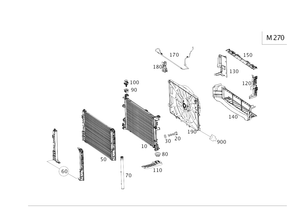 246-505-11-30 - Air Ducting For Radiator 2014-2023 Mercedes-Benz CLA250 ...