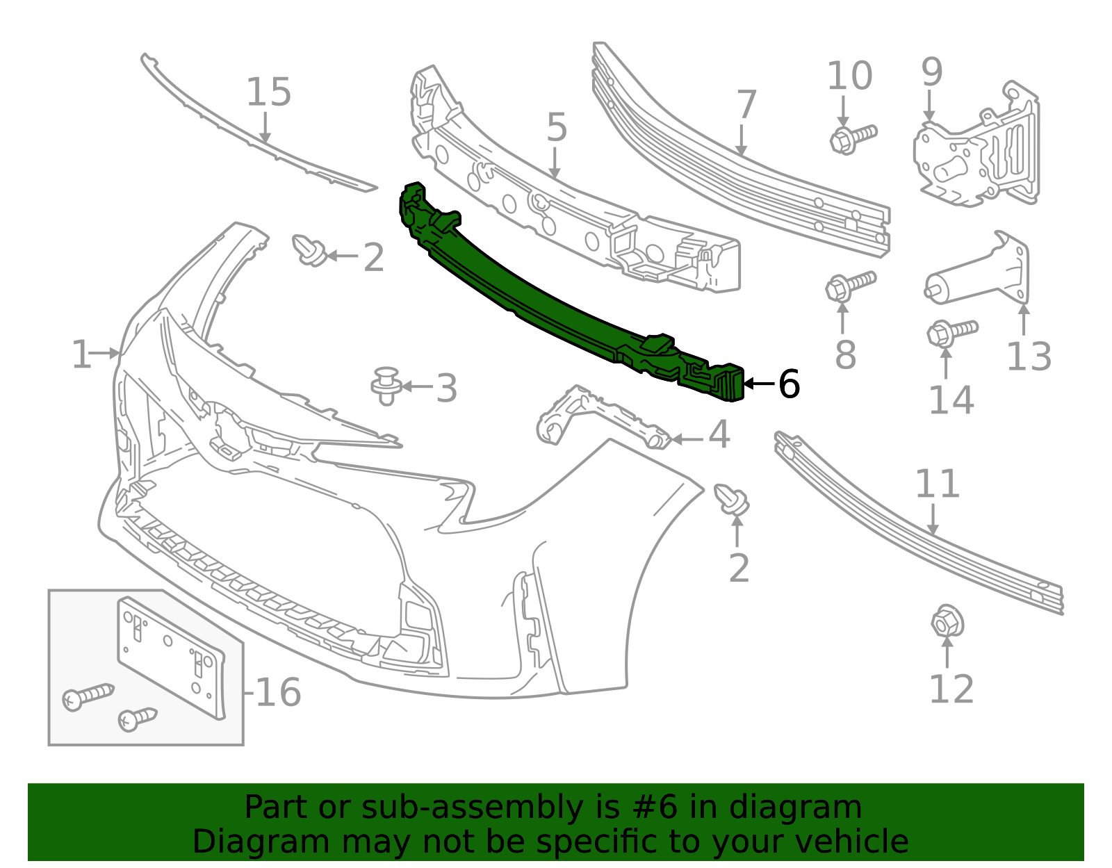 52618-12080 - 2023-2024 Toyota GR Corolla - Lower Absorber | Nucar ...