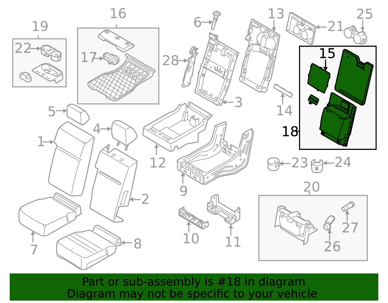 2018-2022 Ford F-350 Super Duty | Seat Armrest | LC3Z-25644A22-AA ...