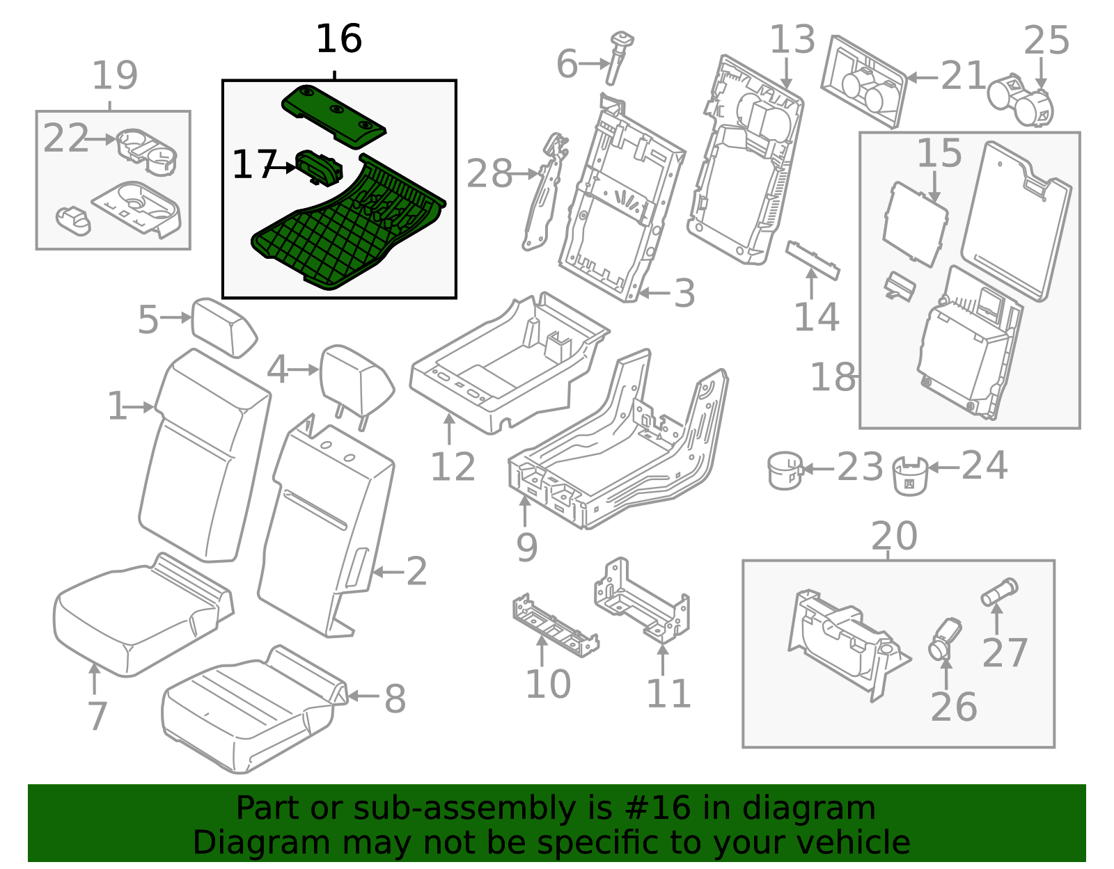 HC3Z-2560336-BB - Seat Frame 2018-2022 Ford | Big 3 Auto Parts