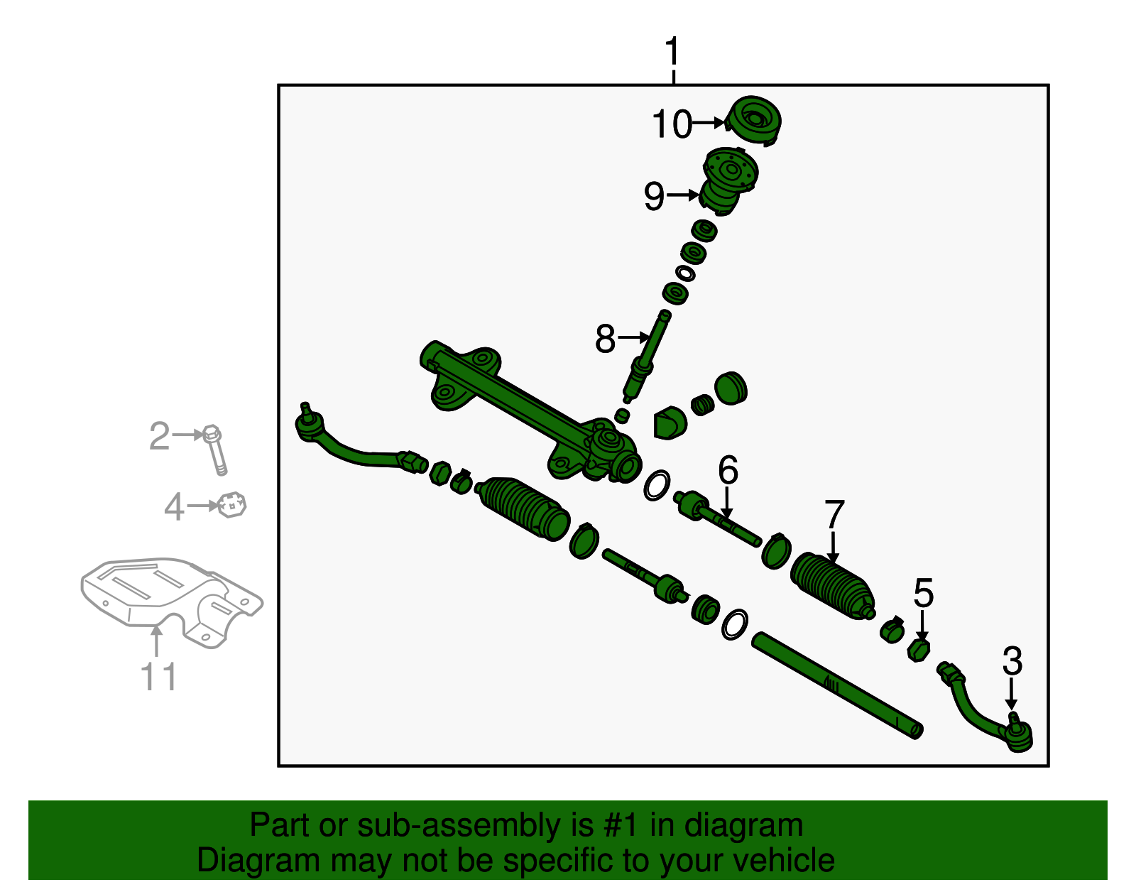56500-B0000 - Steering Gear 2014-2018 Kia | Kia.Parts Store